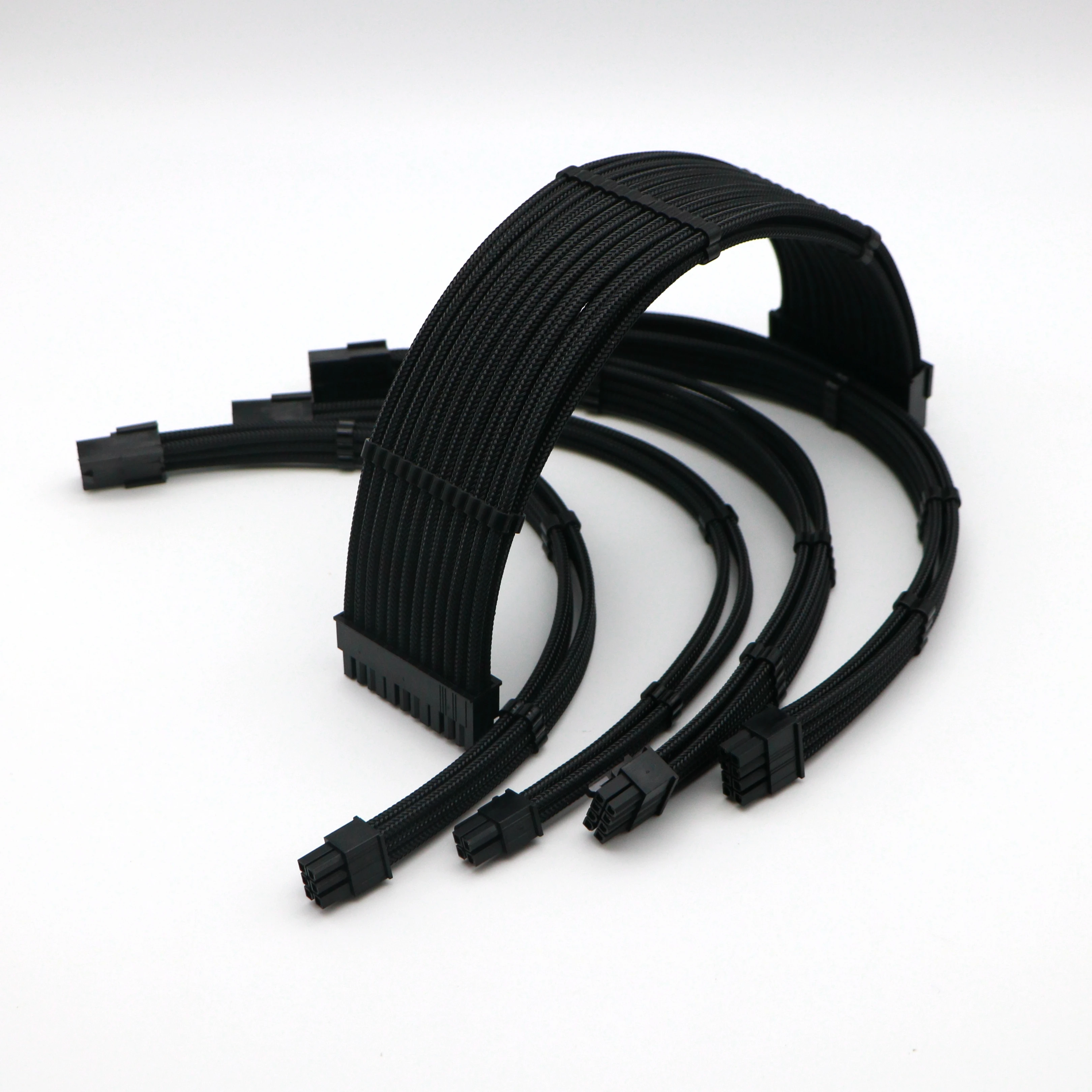 Basic Extension Cable Kit - 180 Degree 16AWG Single Sleeved ATX 24Pin ...