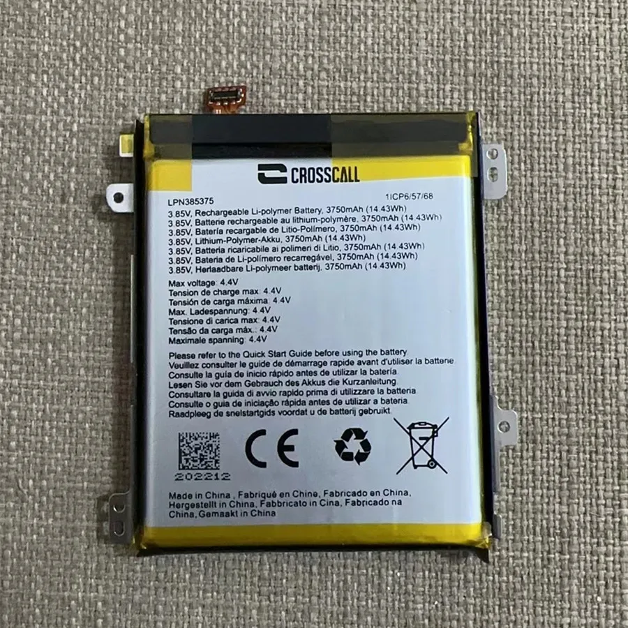 CROSSCALL-CORE-X4-phone-battery-3750mah-3-85V-LPN385375-for-CROSSCALL ...