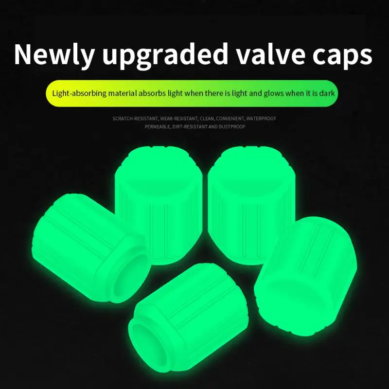 Luminous-Tire-Valve-Caps-Car-wheel-plugs-Wheel-caps-Tire-Stem-Covers ...