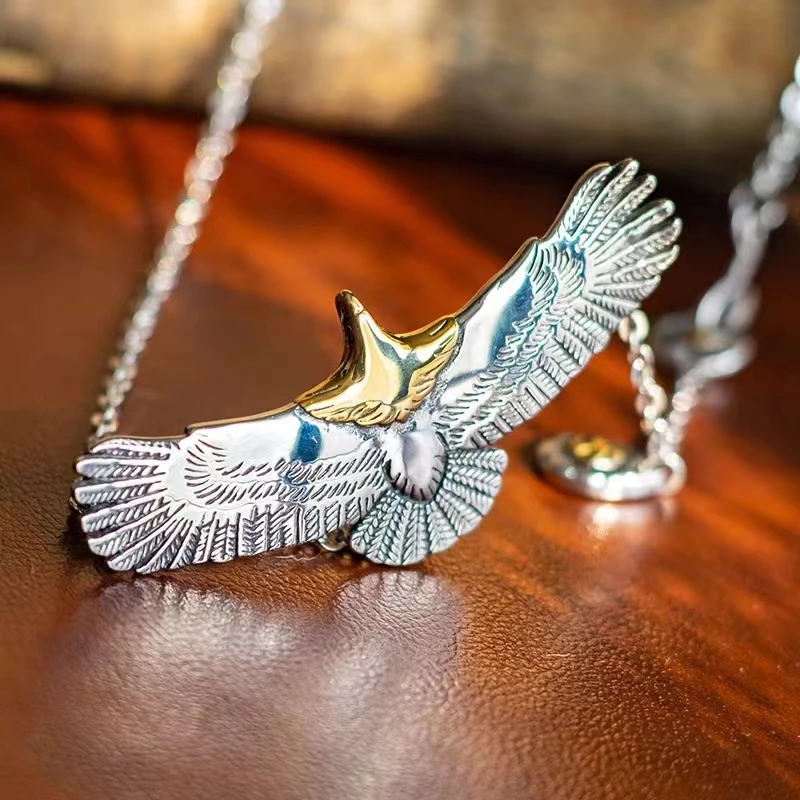 Fashion-Domineering-Flying-Eagle-Pendant-Animal-Necklace-for-Men-Punk ...