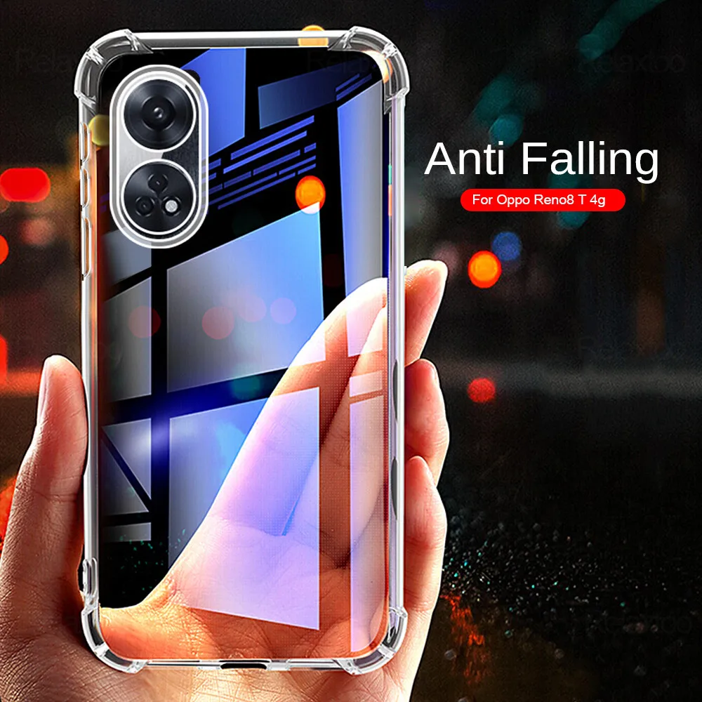 Clear Silicone Soft Phone Case For Oppo Reno8 T 4G 5G Reno 8T 8 T T8 ...