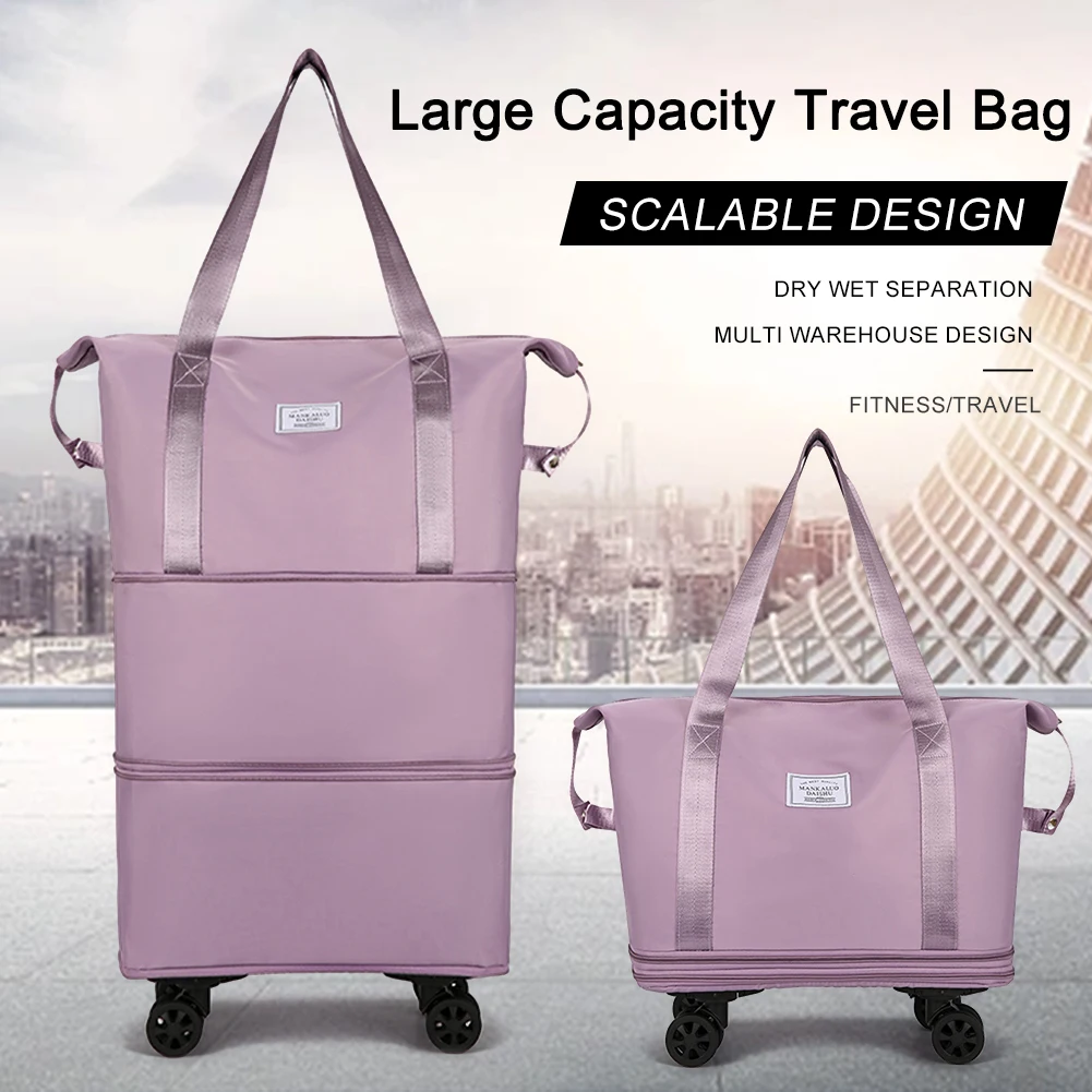 Folding-Luggage-Bags-Lightweight-Consignment-Bag-with-Wheels-Large ...