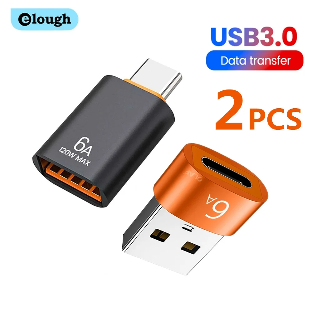 Elough USB 3.0 To Type C Adapter OTG Type C Male To USB Female ...