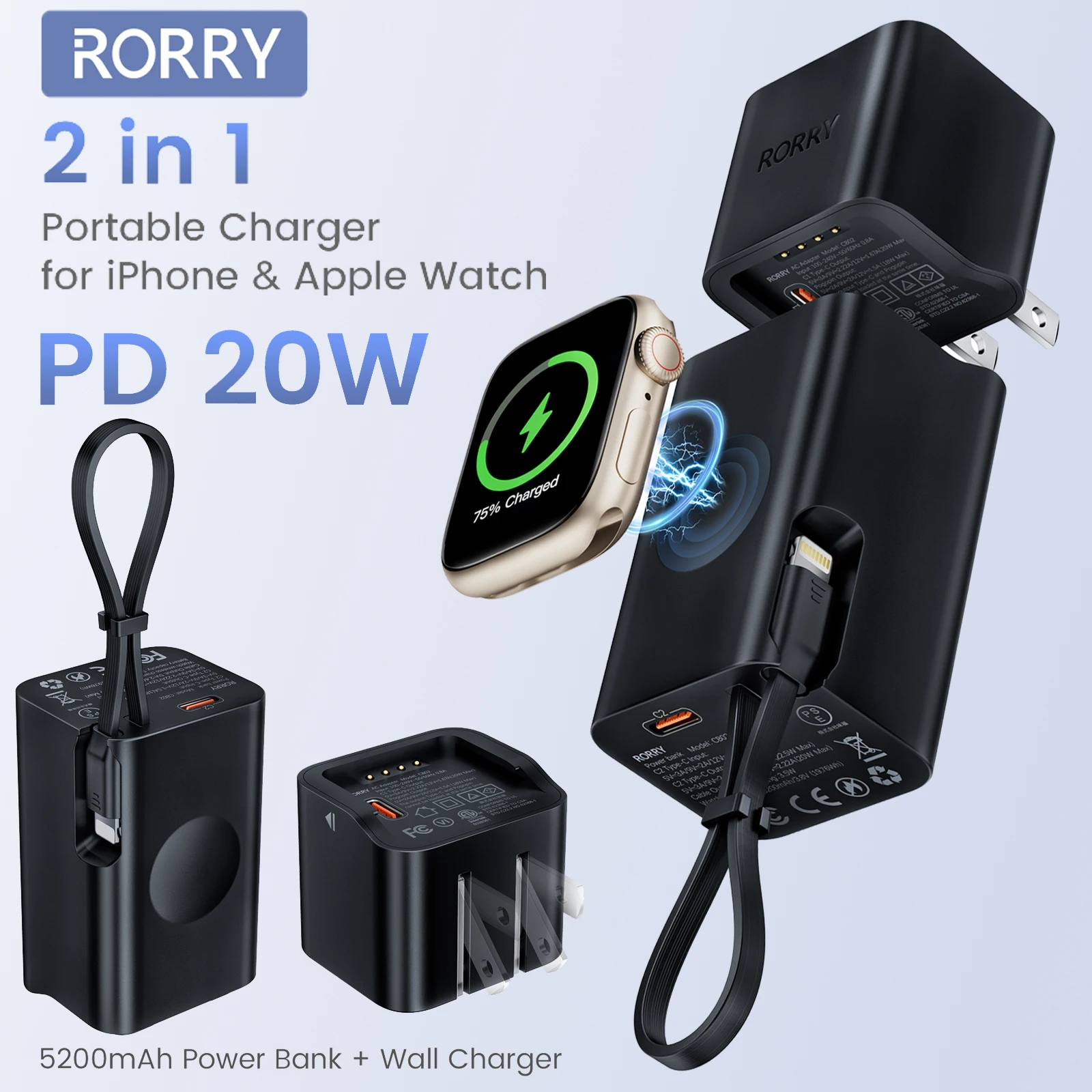 RORRY-PD20W-Fast-Charging-Power-Bank-2-in-1-Portable-Charger-with-Built ...