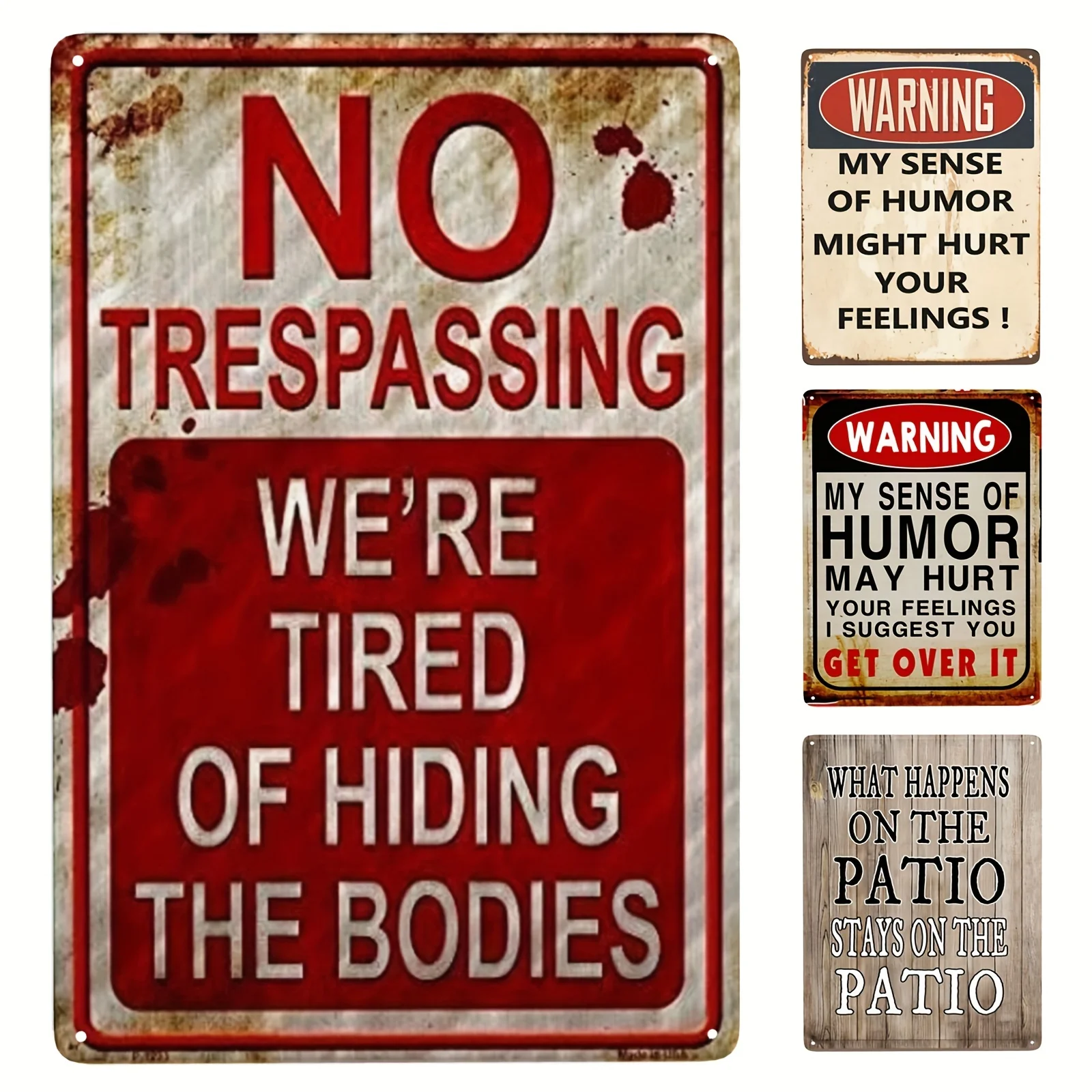 1pcs-Sarcastic-Metal-Sign-For-Home-Decor-Garage-Man-Cave-Bar-Warning-My ...