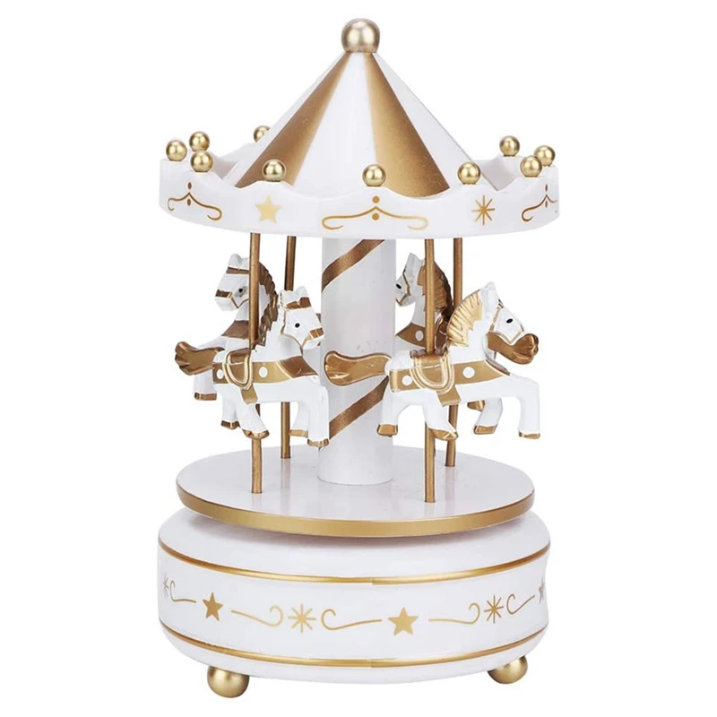 Music-Box-Merry-Go-Round-Music-Box-Room-Decorations-Rotatable-Wind-Up ...