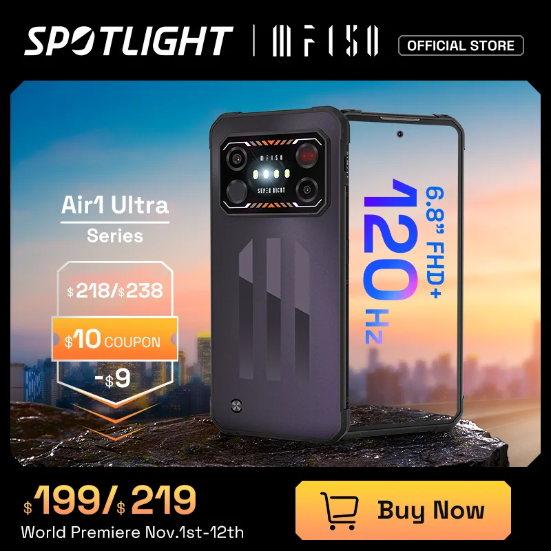 IIIF150 Air1 Ultra Rugged Night Vision Smartphone 6.8" FHD+ 120Hz ...