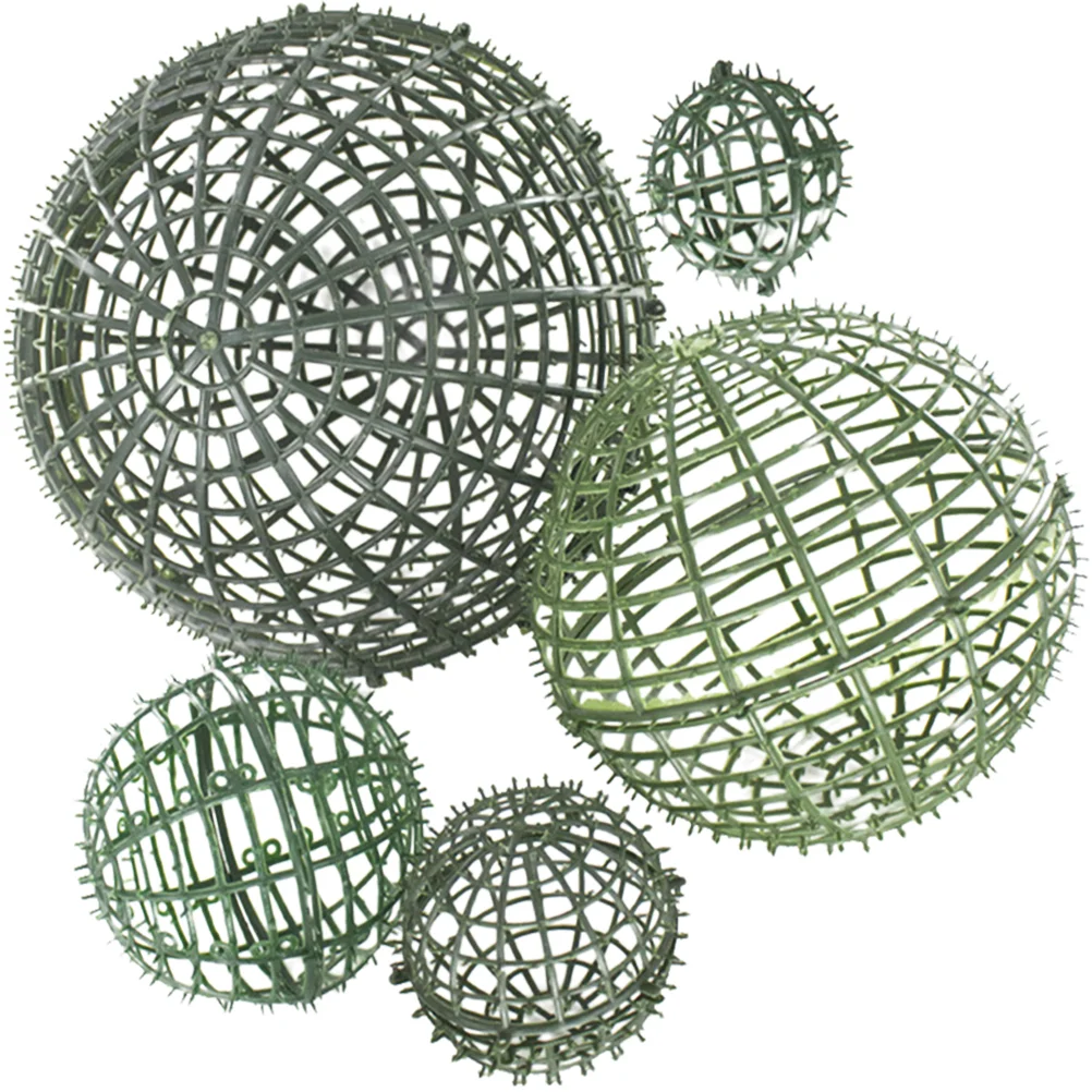 Grass-Arrangement-Ball-Rack-Flower-Frame-Decorative-Topiary-Cage ...