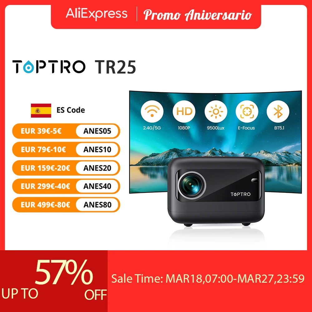 TOPTRO-proyector-port-til-TR25-9500-l-menes-compatible-con-Smart-TV ...