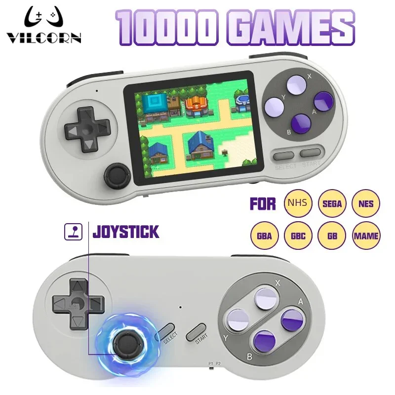 SF2000-Retro-Handheld-Game-Console-Machine-Games-Kids-IPS-Wireless-Mini ...