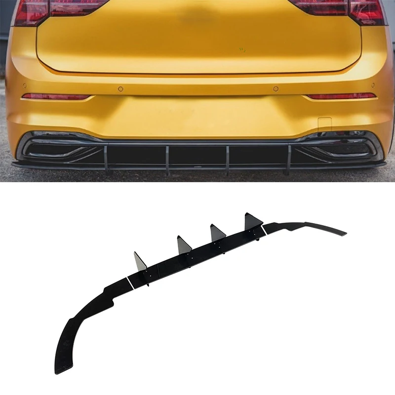 Rear-Bumper-Diffuser-Lip-Spoiler-Splitter-Protector-For-Volkswagen-Golf ...