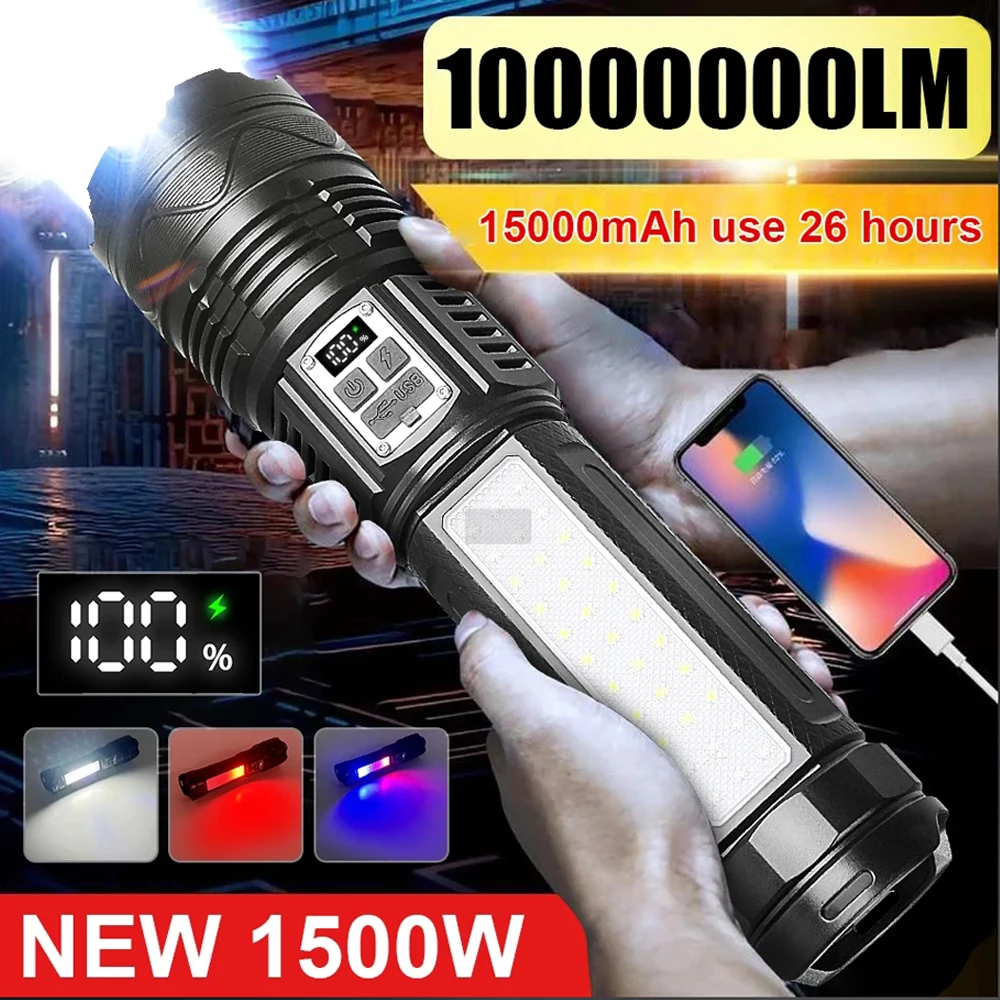 Ultra-Bright-Long-range-Tactical-Flashlight-High-Power-LED-Rechargable ...