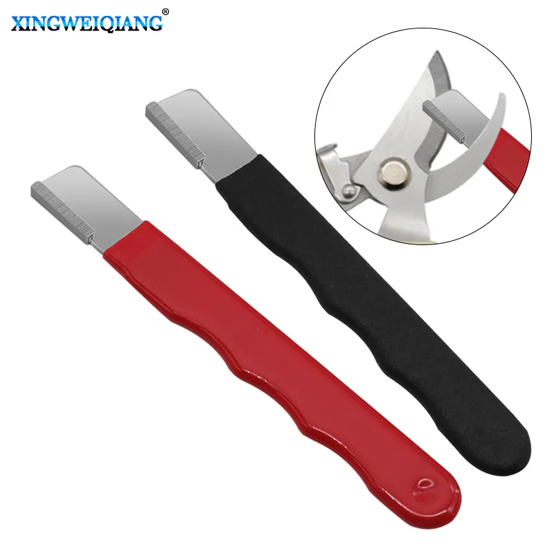 Metal-Knife-Pruning-Sharpening-Stone-Handheld-Garden-Shear-Scissors ...