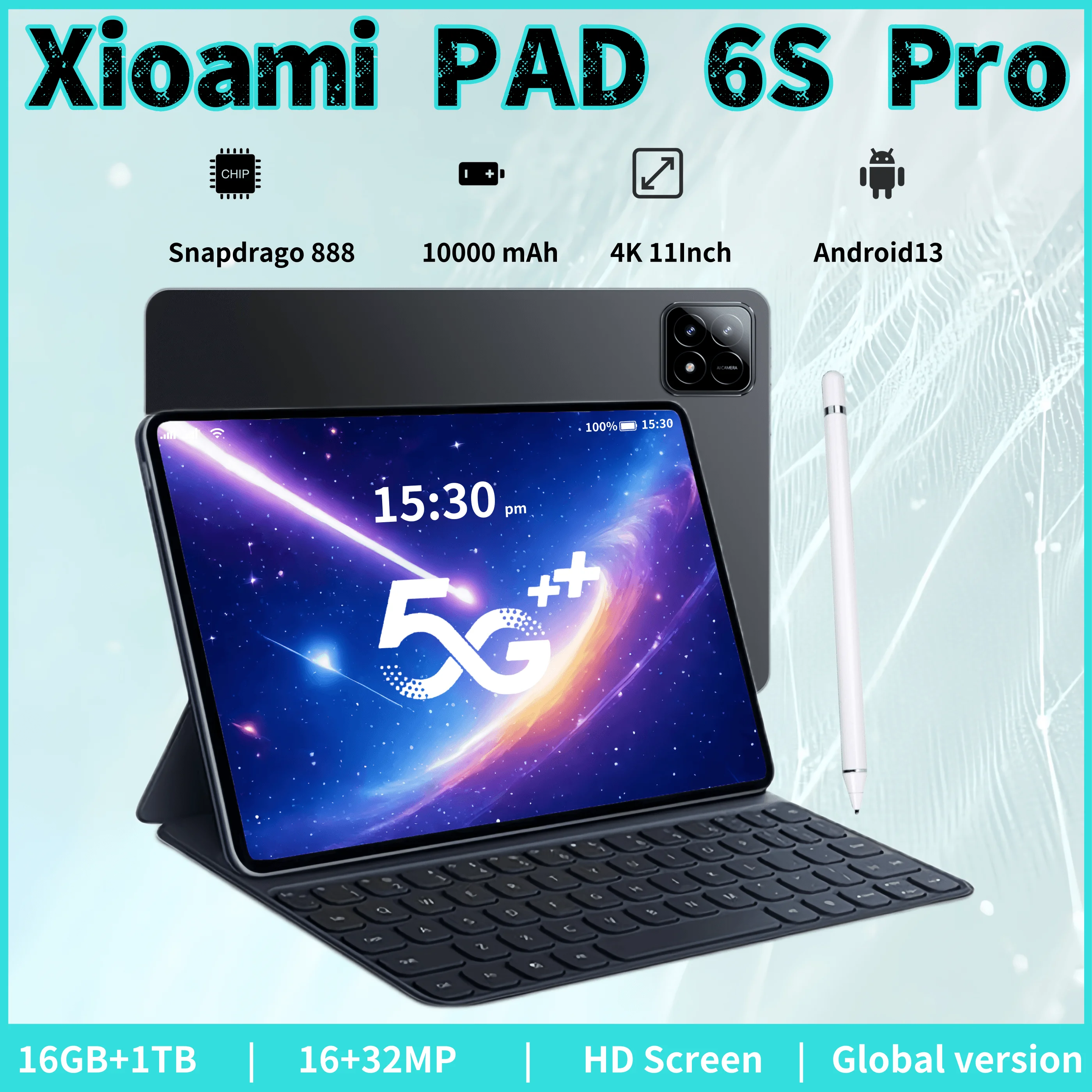 Xioaml-Tableta-6-PRO-versi-n-Global-Tablet-Original-con-Android-13-16GB ...