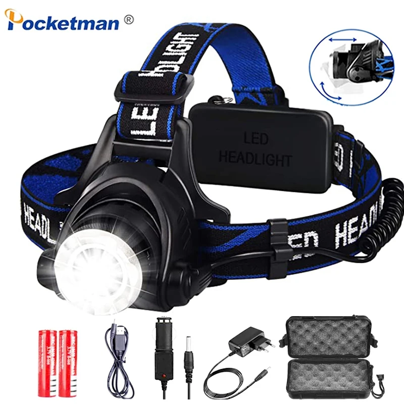 New-Upgraded-V6-L2-T6-LED-Headlamp-18650-Rechargeable-Headlight ...