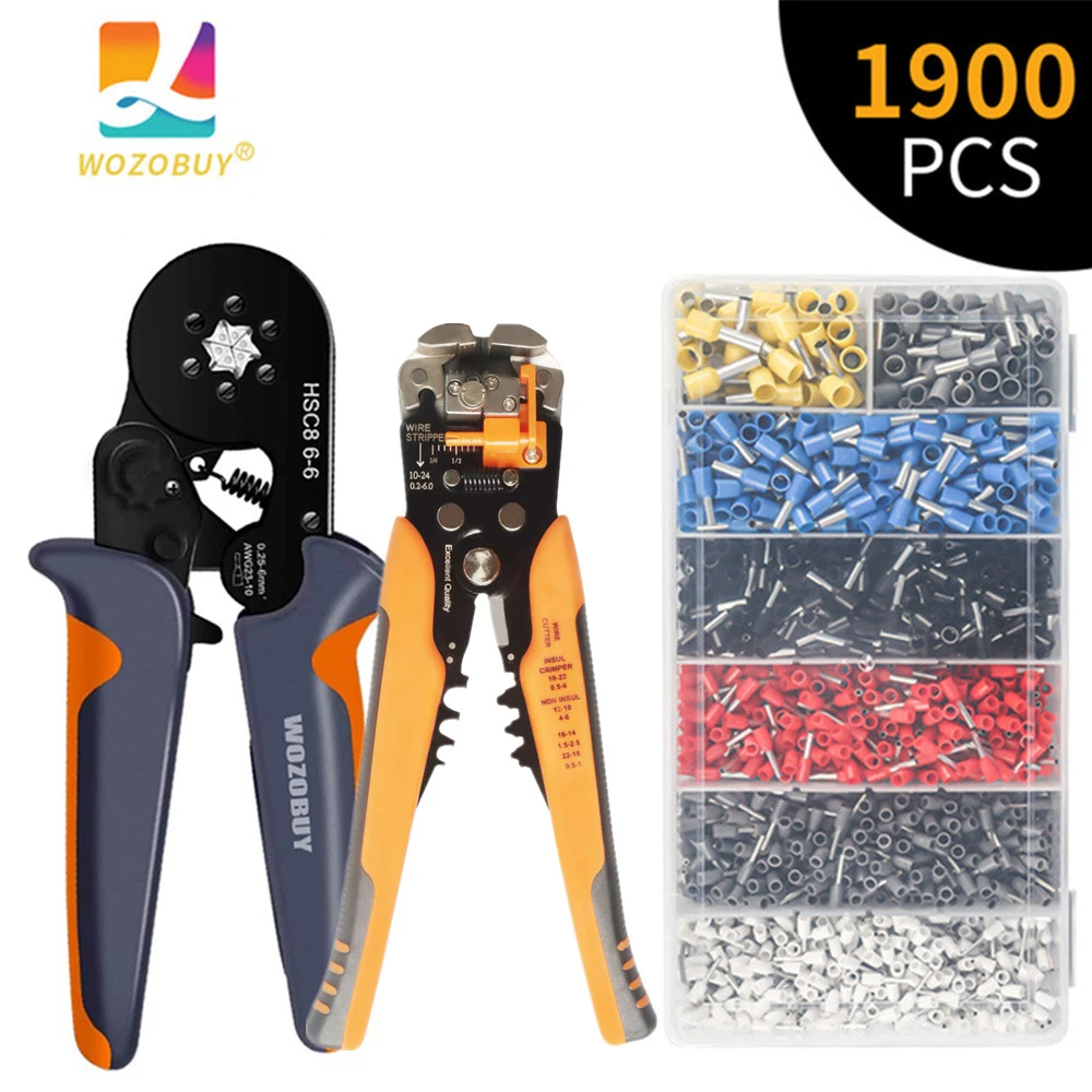 Multifunctional Wire Stripper Crimping Tool Kit - Hsc8 6-6/6- 4a Pliers ...