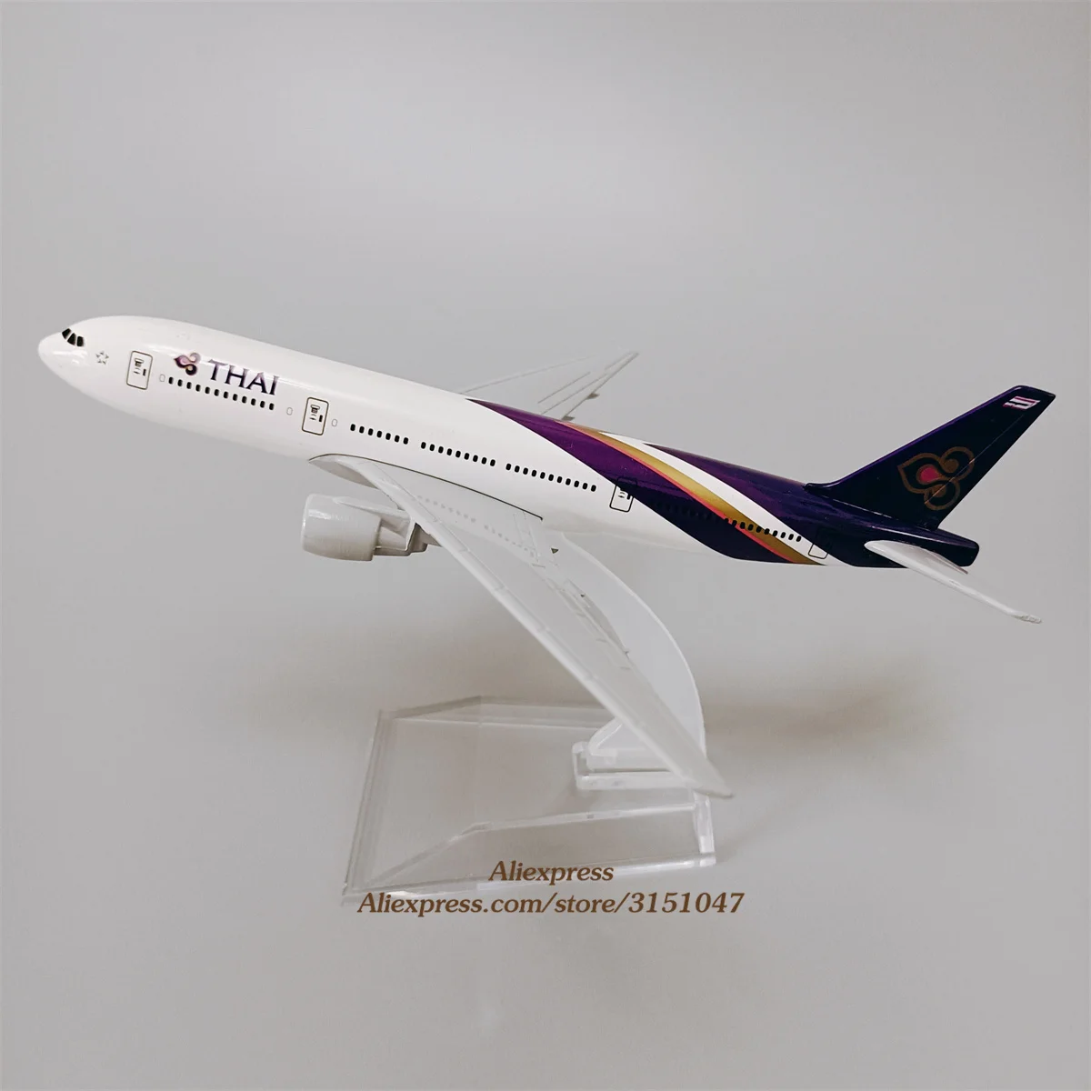 Alloy Metal Air Thai B777 Airlines Airplane Model Thailand Boeing 777 ...