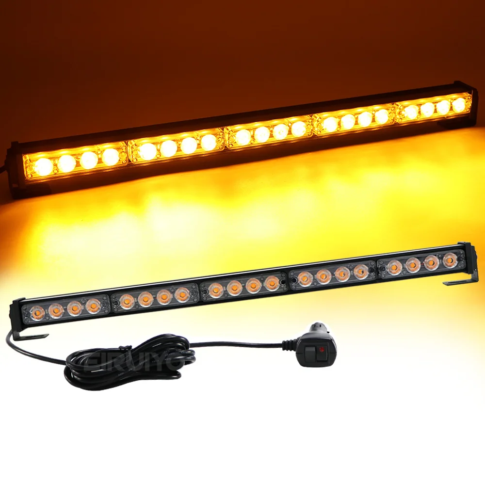 20-LED-waarschuwingslichtbalk-politieauto-LED-stroboscoop ...