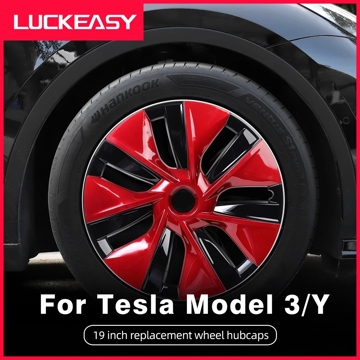 For Tesla Model Y Wheel Cap Original Car Replacement 19-inch Automobile ...