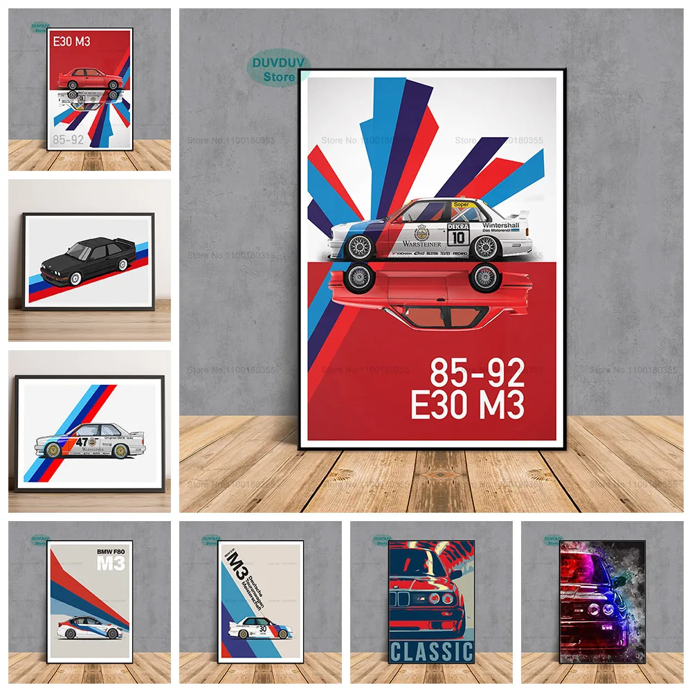 Wall Paintings Bmw M2 | Bmw Car Wall Posters | Bmw Canvas Painting | Bmw Art Car Poster ...