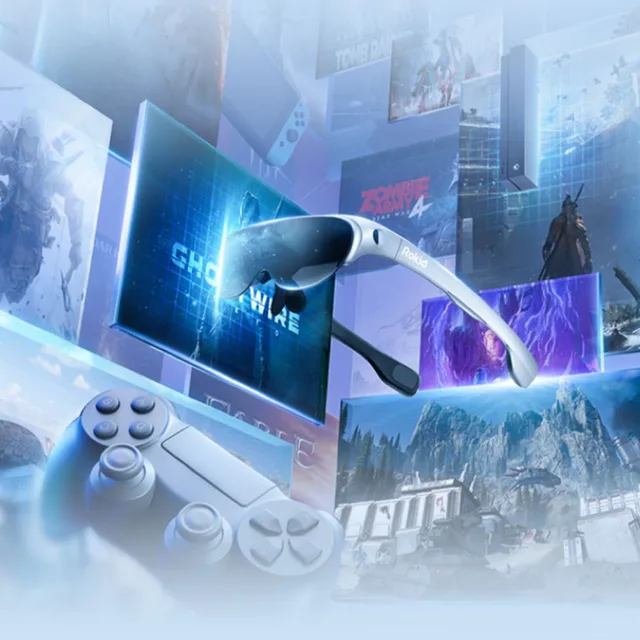 2022 Rokid Air 3D AR Glasses Foldable VR Smart Glasses At Home Play ...