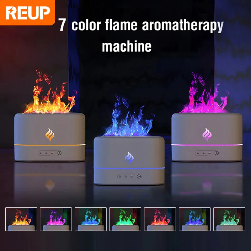 Hot-Flame-Essential-Oil-Diffuser-Aroma-Air-Humidifier-Ultrasonic ...