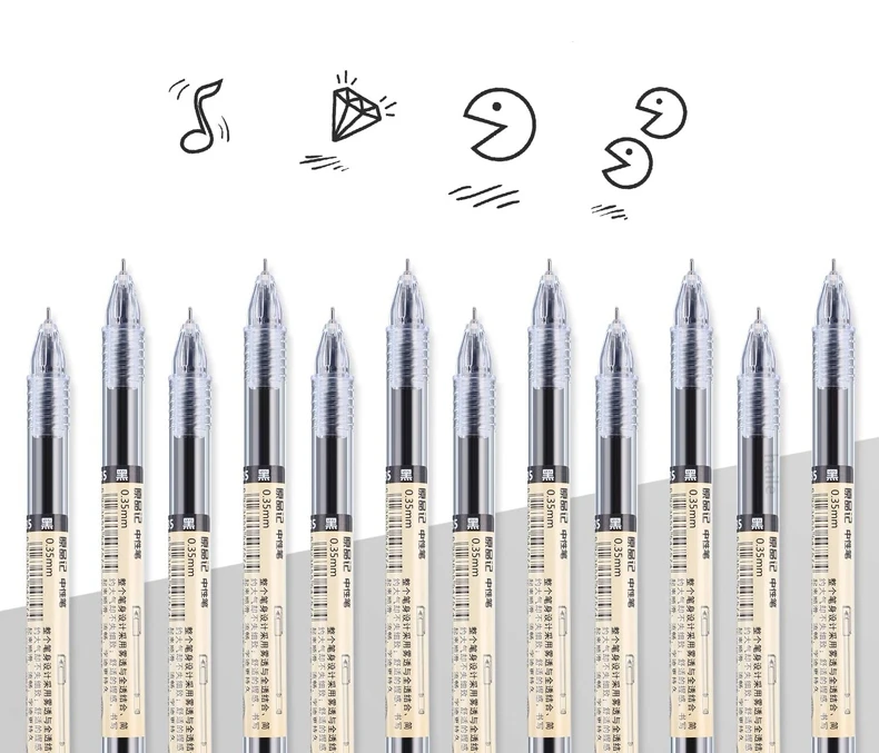 Lot de 43 stylos Gel rechargeables,stylo à Signature Ultra Fine 0.35mm ...