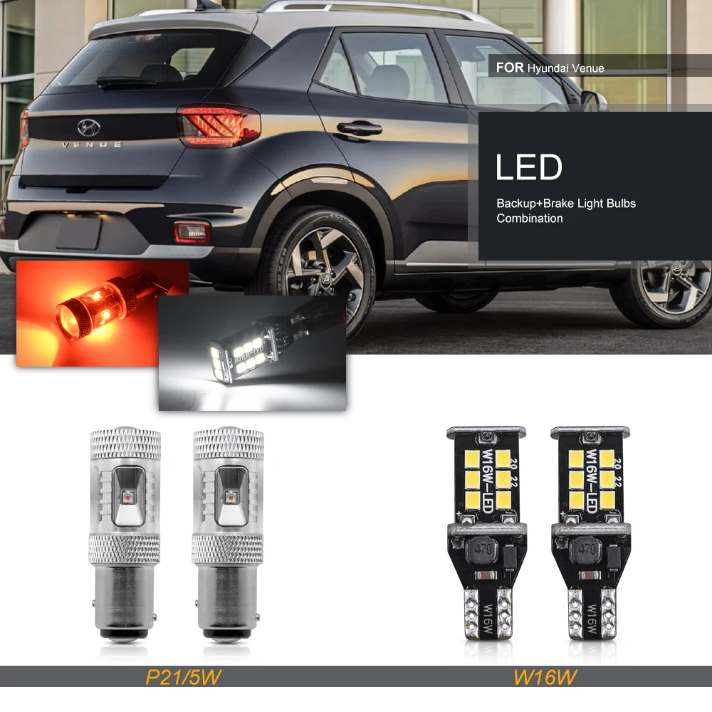 For Hyundai Venue QX QXi 2019 2020 2021 2022 2023 2024 Canbus W16W P21 ...