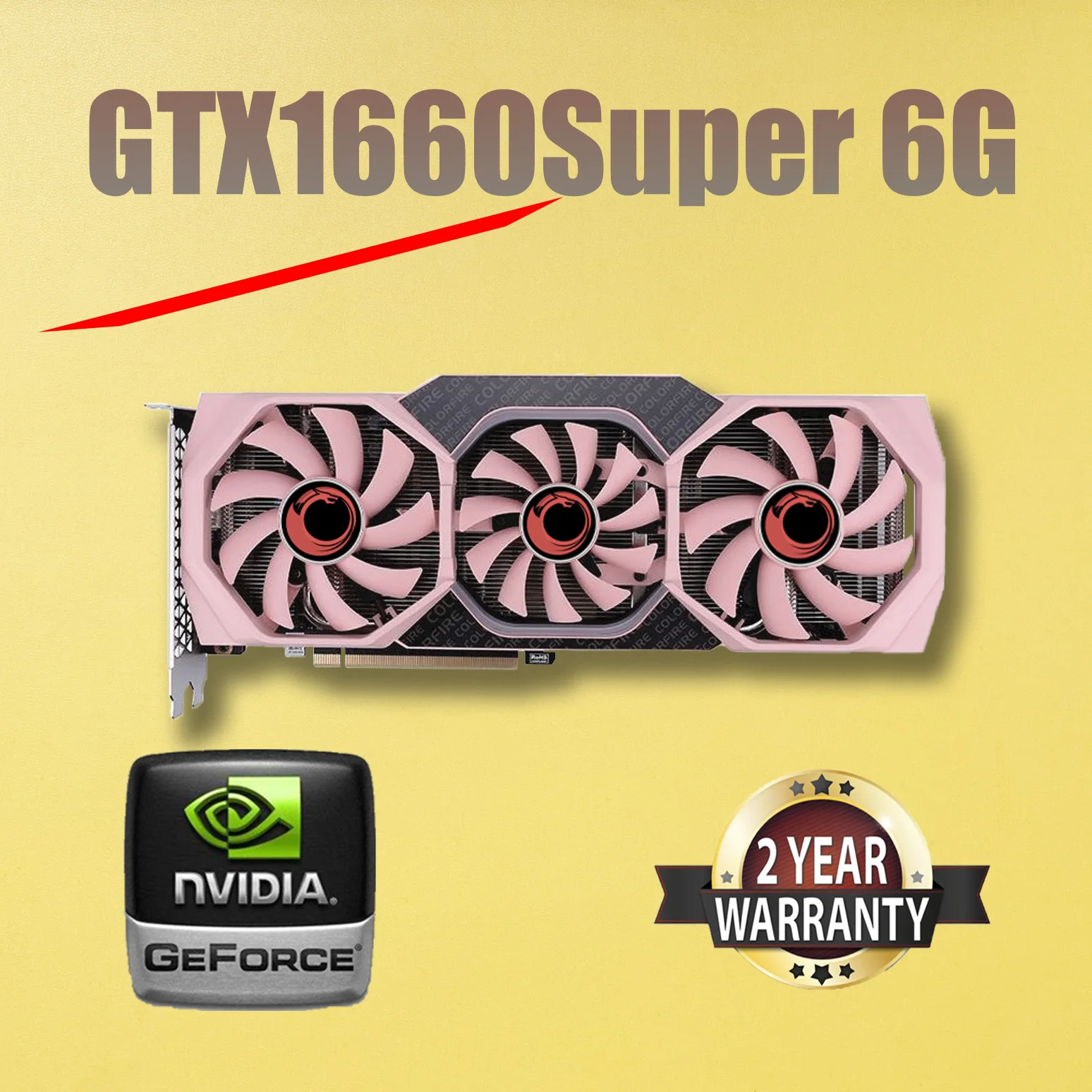 NVIDIA GeForce GTX1660Super 그래픽 카드, GPU Video 카드, 데스크탑 PC 사용, 6G, 12nm ...