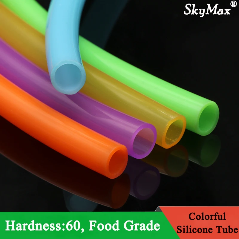 1 Meter ID 10 12 14 16 18 20 25 mm Silikon Rohr Flexible Gummi Schlauch Lebensmittel Grade ...