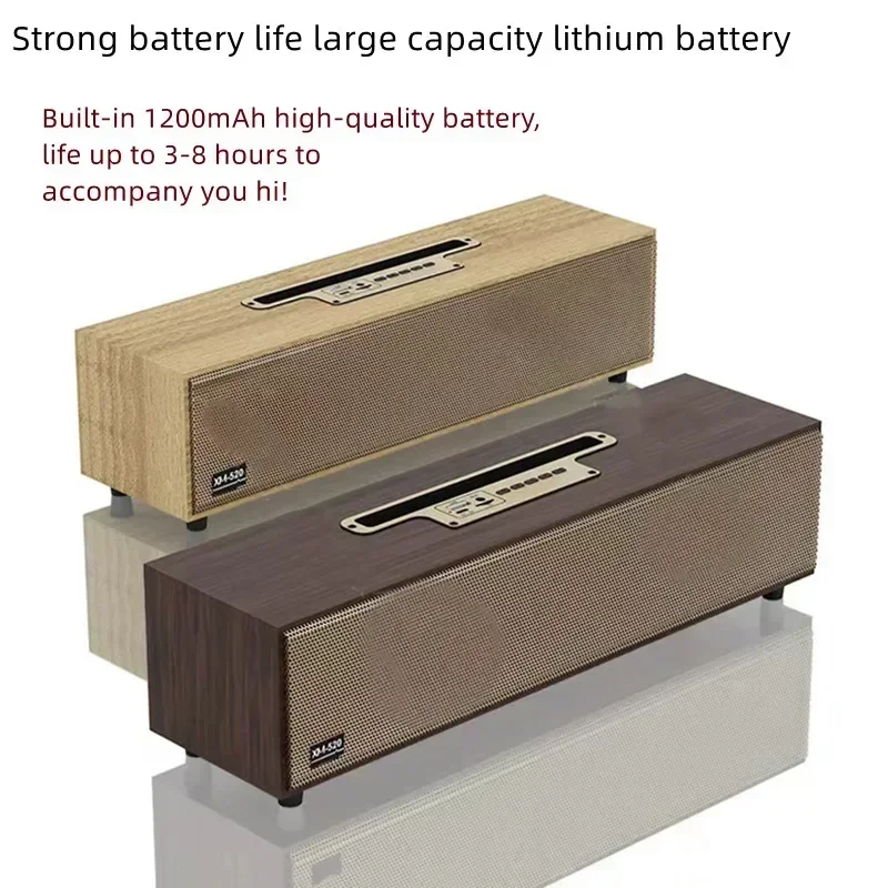 Multifunctional-Wooden-Bluetooth-Speaker-Wireless-Subwoofer-Remote ...