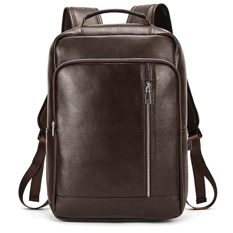 2024-Fashion-Cow-Genuine-Leather-Men-Backpacks-Real-Natural-Leather ...