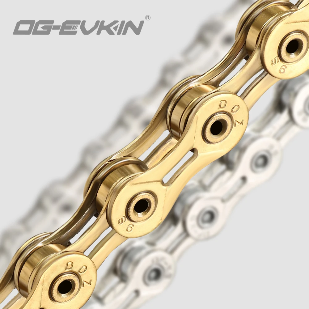 OG EVKIN C 01 9/10/11 Speed Bicycle Chain Half/Full Hollow Bike Chain ...