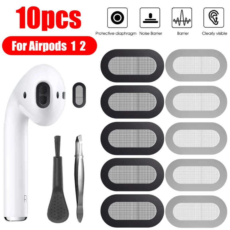 Dust Filter Network Earbuds Steel Mesh 6.6*3.6mm Metal Dust Sticker for ...