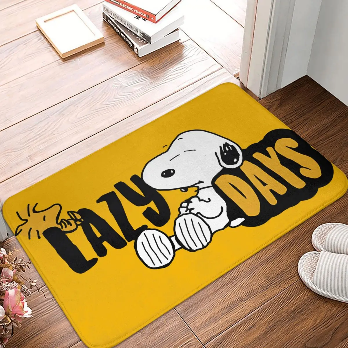 Snoopy-Non-slip-Doormat-Lazy-Days-Bath-Kitchen-Mat-Welcome-Carpet ...