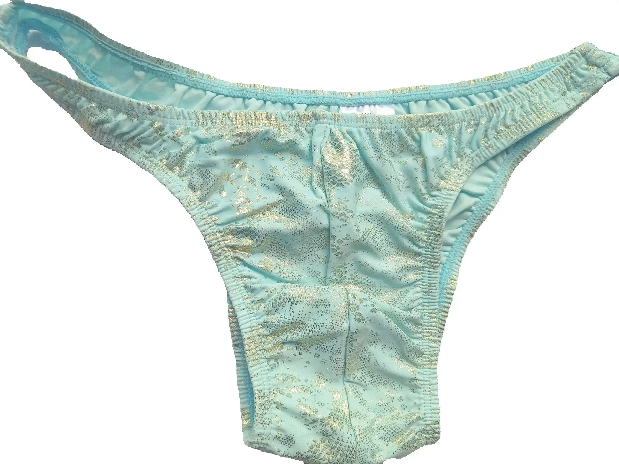Men's Bodybuilding Competition Briefs Glossy Bronzing Elastic ...