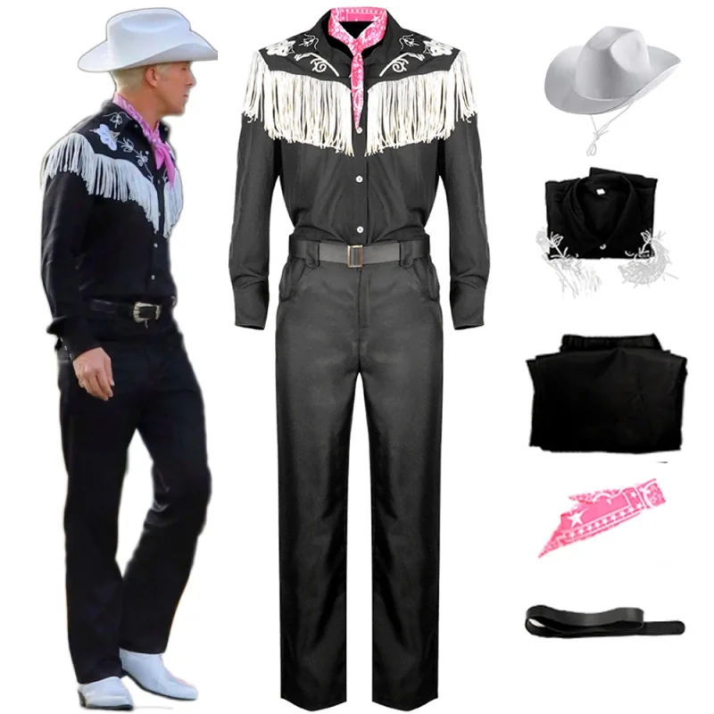 Movie-Ken-Ryan-Gosling-Cosplay-Costume-Adult-Men-Cowboy-Shirt-Pants-Hat ...