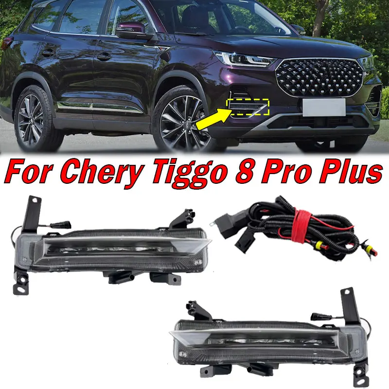 Car-Accessories-Front-Bumper-LED-Daytime-Running-Light-DRL-For-Chery ...