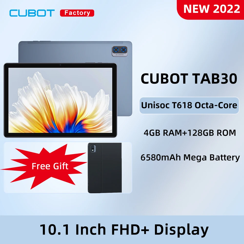 Cubot Tableta con Android TAB 30, 4GB + 2022 GB, pantalla FHD de 128 ...