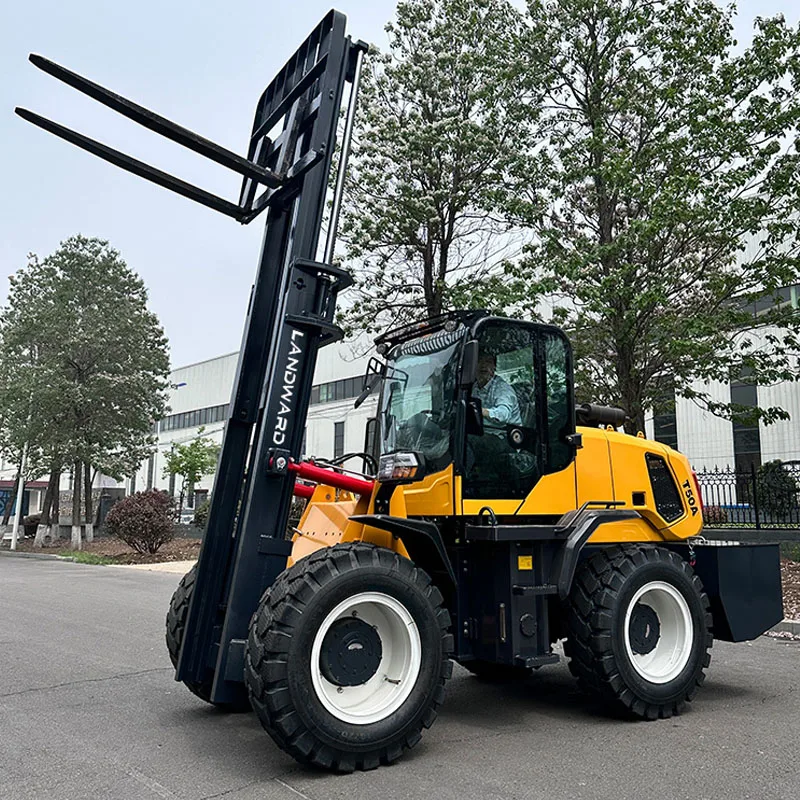 Landward Group All Terrain Off-Road 3 Ton Forklift Container 4x4 Wheel ...