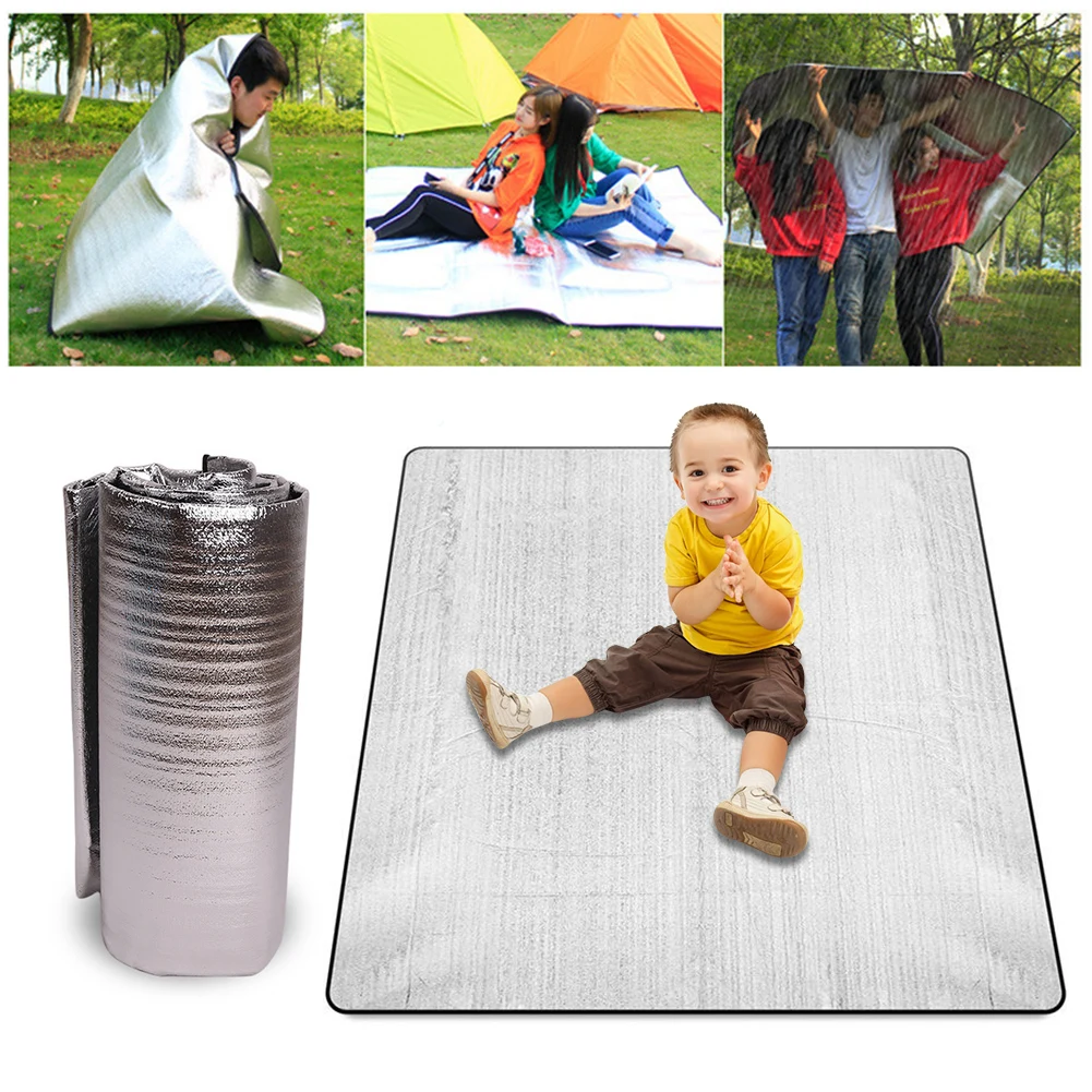 Waterproof-Camping-Mat-Moisture-Proof-Aluminum-Foil-Mat-78x78in ...