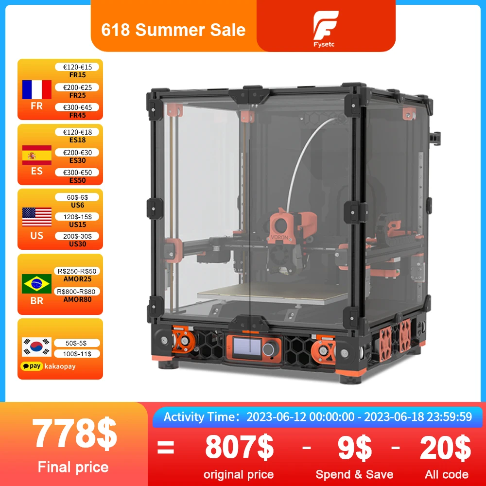 Voron Corexy 3d Printer Kit | Voron 2 Kit 3d Printer | Voron Printer ...