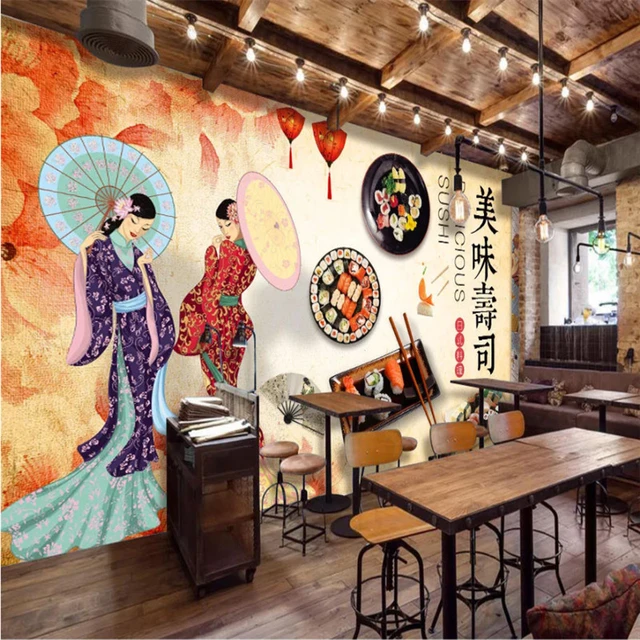Japanese Restaurant Wall Decor Ideas