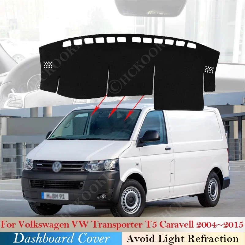 Dashboard-Cover-Dash-Board-Mat-Carpet-Pad-For-Volkswagen-VW-Transporter ...