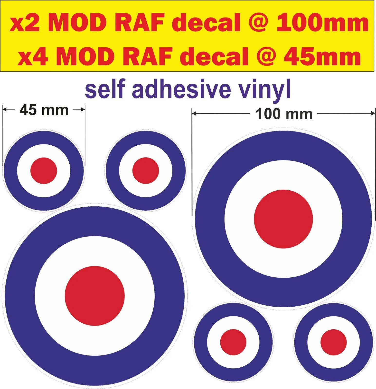 For-6-RAF-Roundel-stickers-Target-The-Who-Mod-Scooter-Vespa-lambretta ...