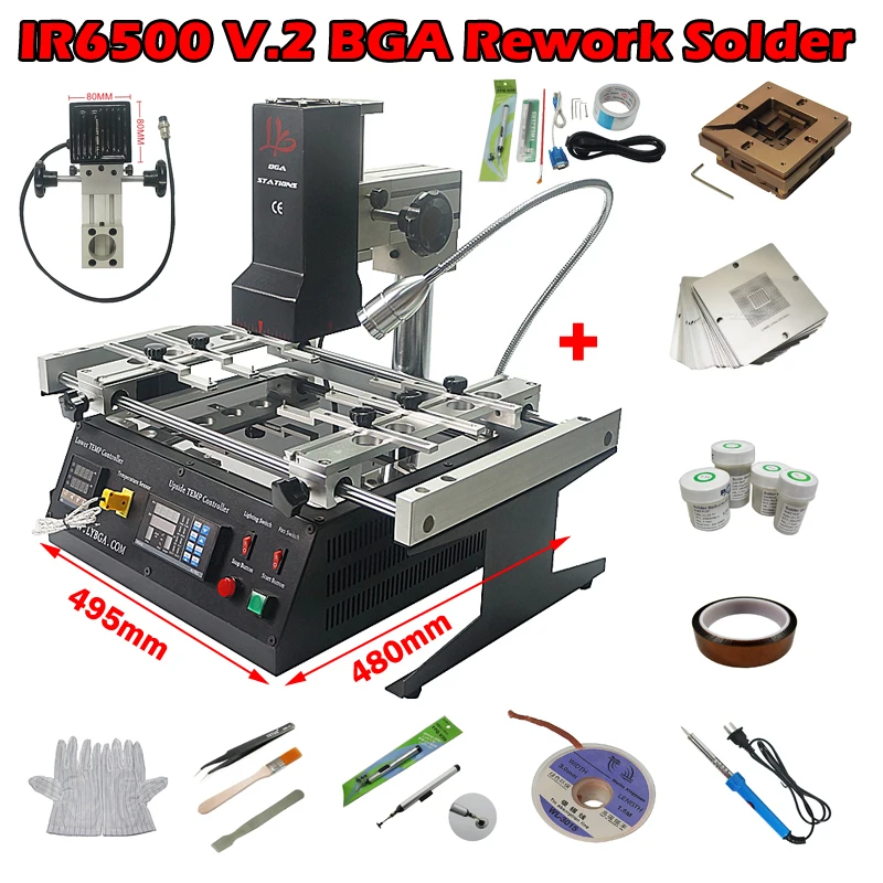 Infrared-Bga-Rework-Station-IR6500-V-2-Soldering-Welding-Machine-with ...