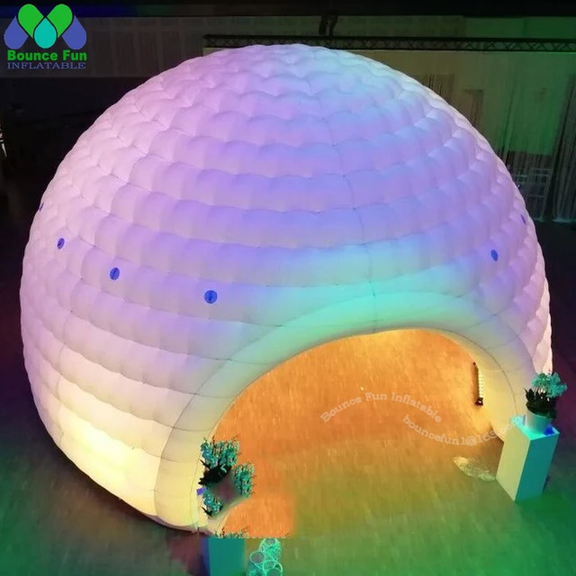 Original Special Giant LED Inflatable Dome Tent With Big Opennings Blow ...