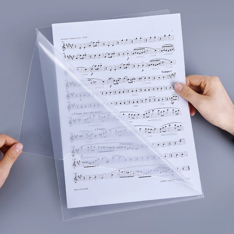 10-Pcs-L-shaped-folder-plastic-PP-transparent-single-page-folder-A4-two ...