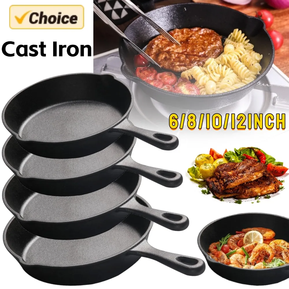 Omelet-Cooking-Tool-Cast-Iron-Pan-Skillet-Nonstick-Professional ...