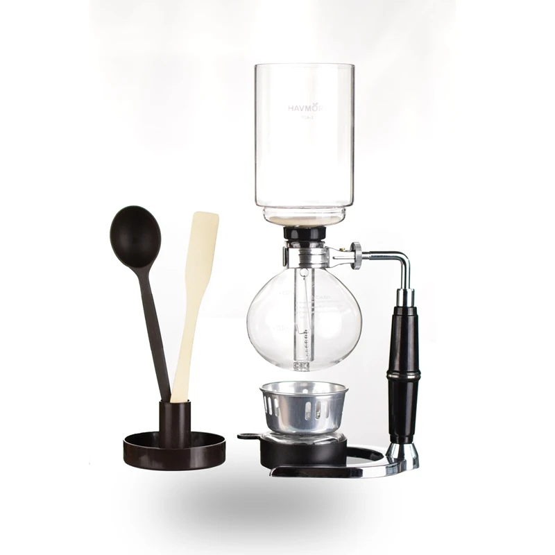 Ecocoffee 일본식 바리스타 커피 사이펀 메이커 교체 차 사이펀 진공 포트 붕규산 유리 커피 머신 필터